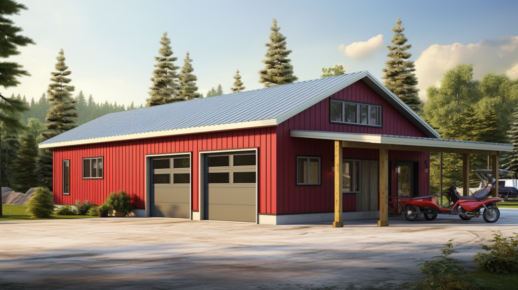 3 Benefits of Using a Customized Post-Frame Building for a Garage - Awe ...
